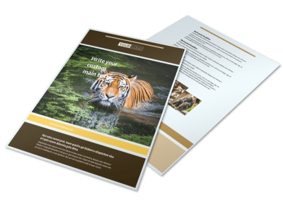 Zoo & Wild Animal Park Brochure Template | MyCreativeShop