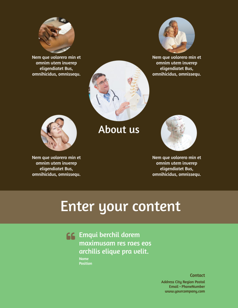 Acupuncture Clinic Flyer Template | MyCreativeShop