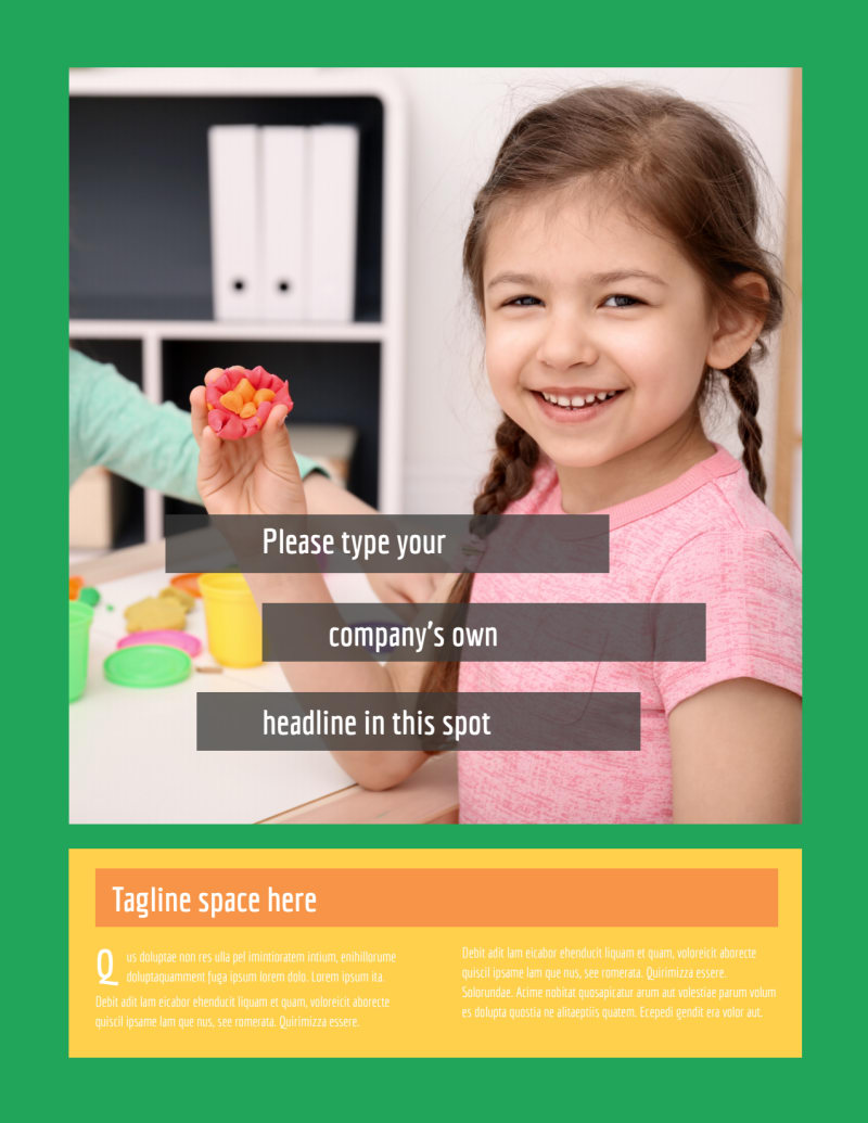 Preschool Flyer Template MyCreativeShop