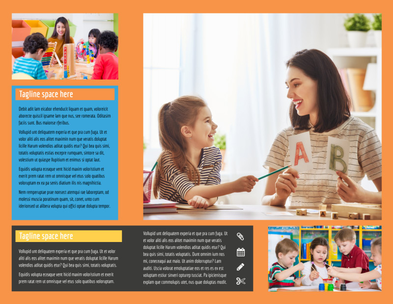 Preschool Brochure Template MyCreativeShop