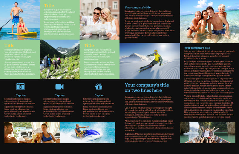 Travel Adventure Activities Brochure Template
