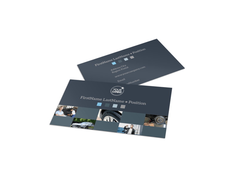 Auto Maintenance Business Card Template | MyCreativeShop