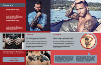 Tattoo Shop Brochure Template | MyCreativeShop