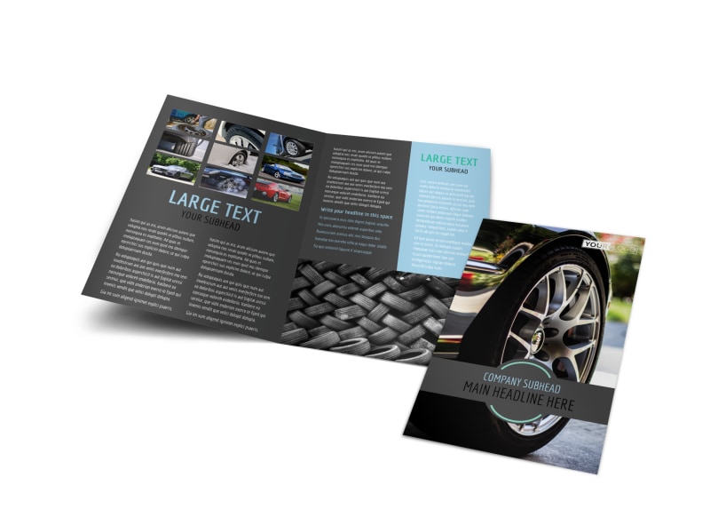 Tire Store Brochure Template | MyCreativeShop