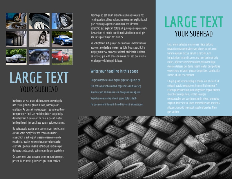 Tire Store Brochure Template | MyCreativeShop