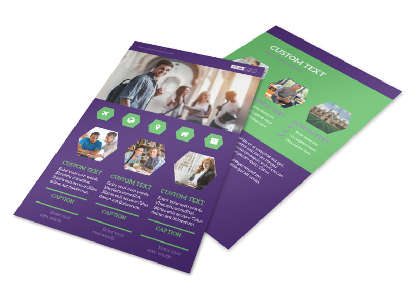 Student Accommodations Flyer Template | MyCreativeShop