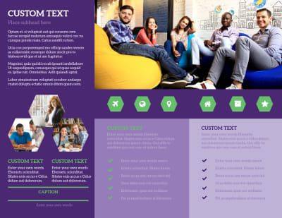 Student Accommodations Brochure Template | MyCreativeShop