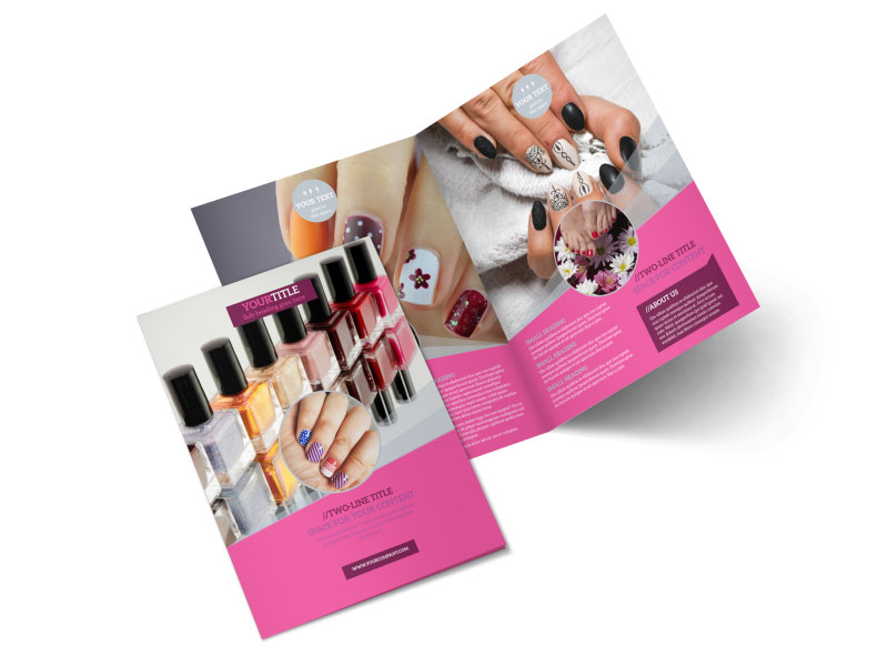 Fashion Nail Salon Brochure Template MyCreativeShop