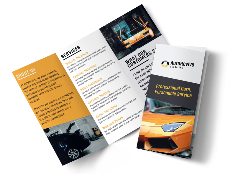 Auto Detailing Brochure Template MyCreativeShop