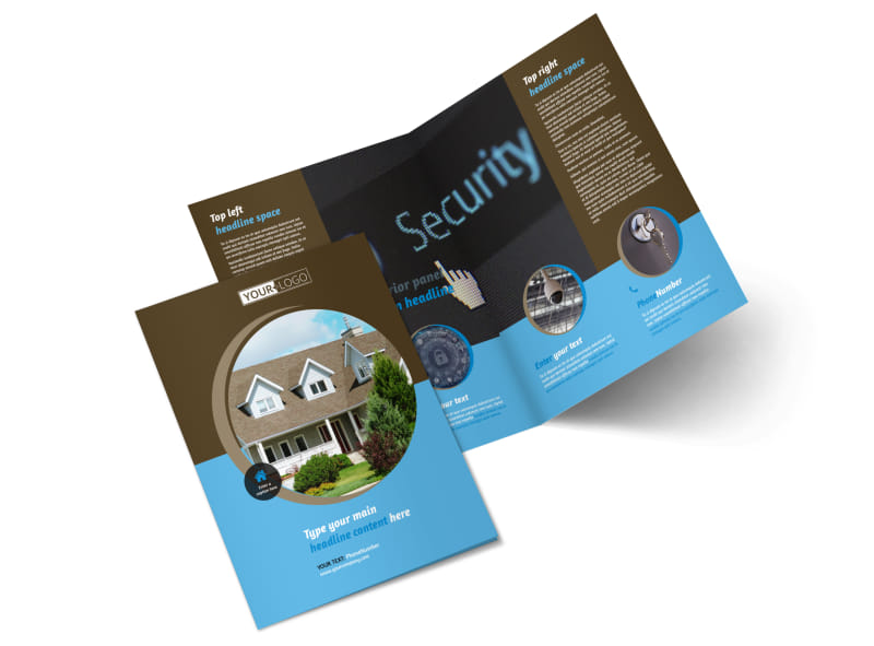 Home Security Installation Brochure Template