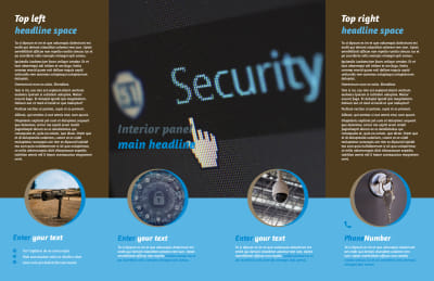 Home Security Installation Brochure Template