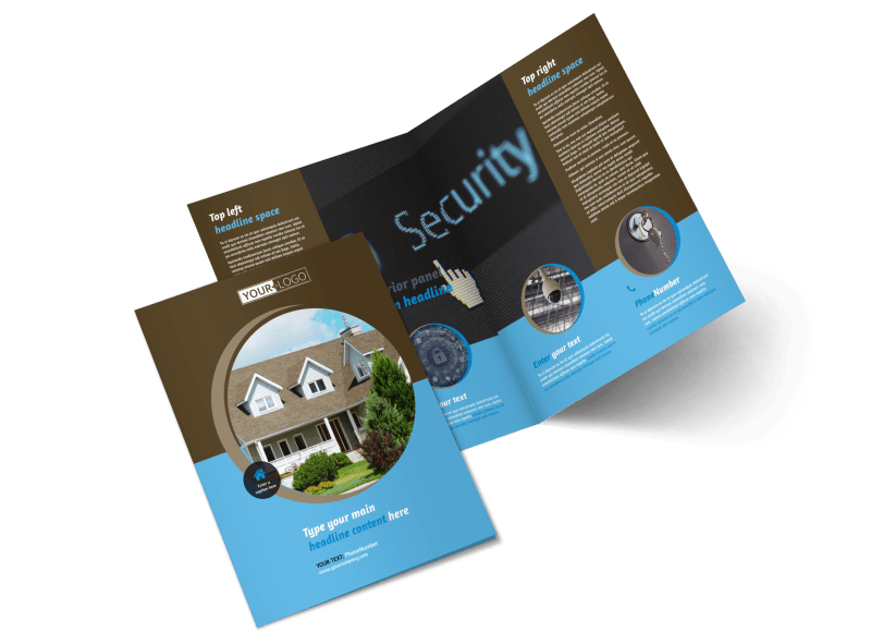 Home Security Installation Brochure Template