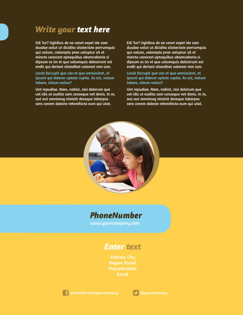 Learning Center Flyer Template | MyCreativeShop