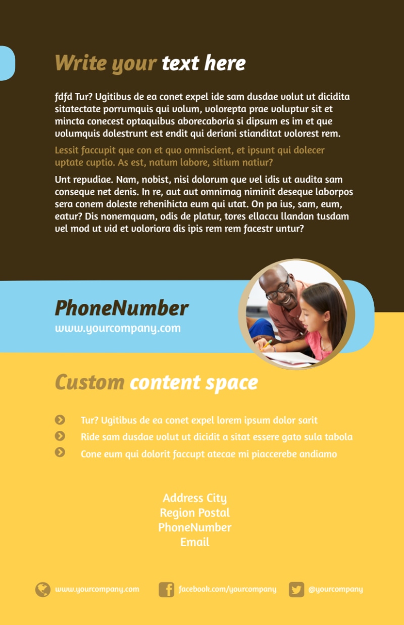 Learning Center Flyer Template | MyCreativeShop