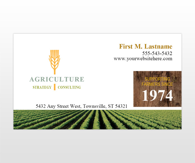 Farming & Agricultural Company Business Card Template | MyCreativeShop.com